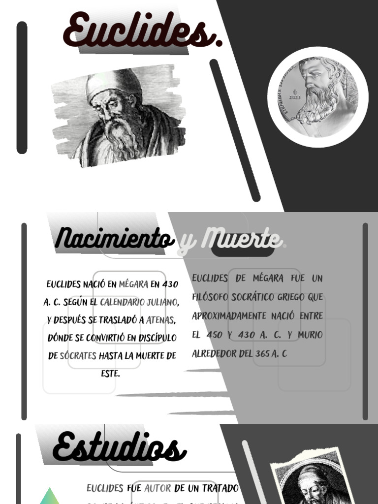 Biografía de Euclides: Nacimiento y Muerte | PDF