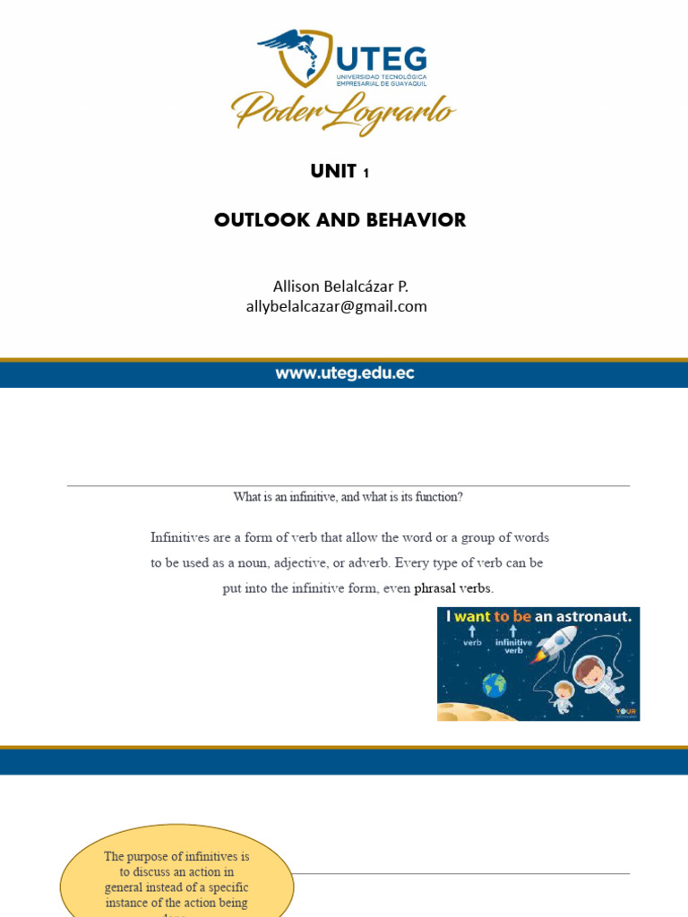 Upper Intermediate - Unit 1 - Gerunds and Infinitives | PDF | Verb | Noun