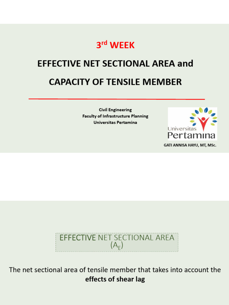 Net Section Area Dan Kapasitas Batang Tarik | PDF