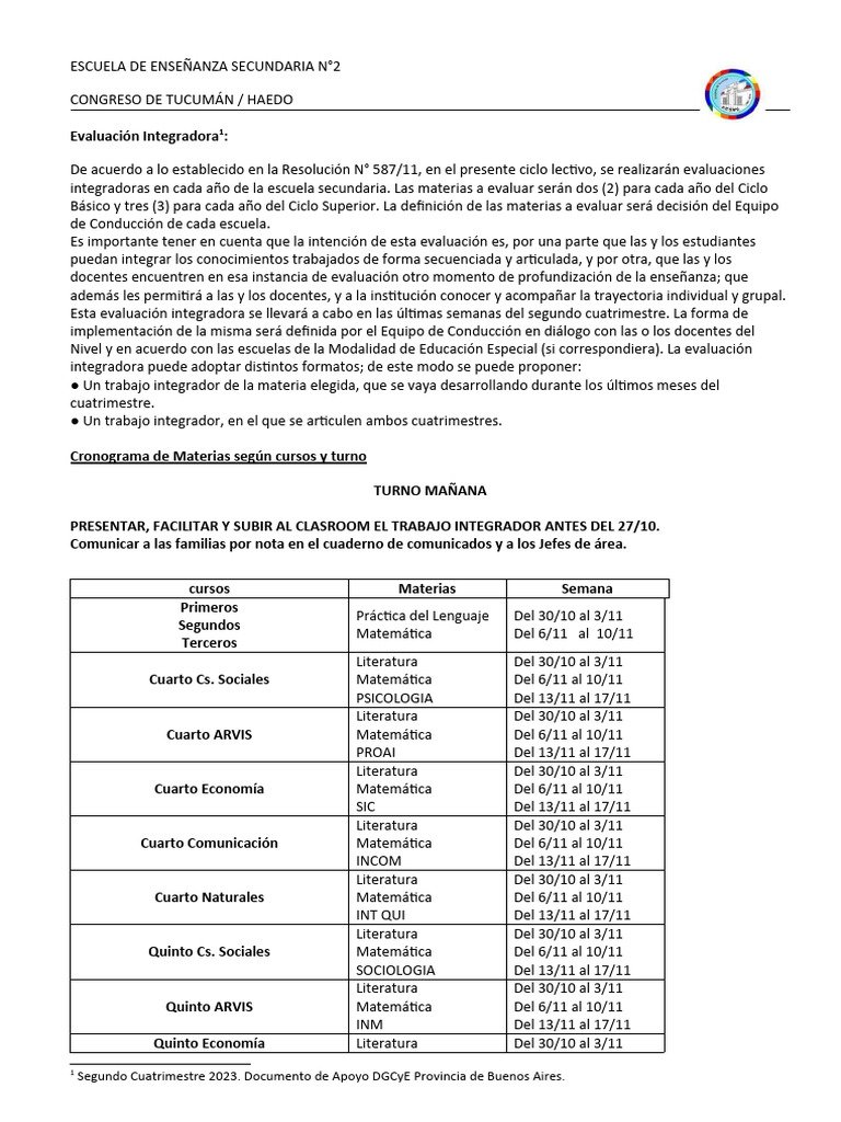 EES 2 Integradoras 2023 | PDF