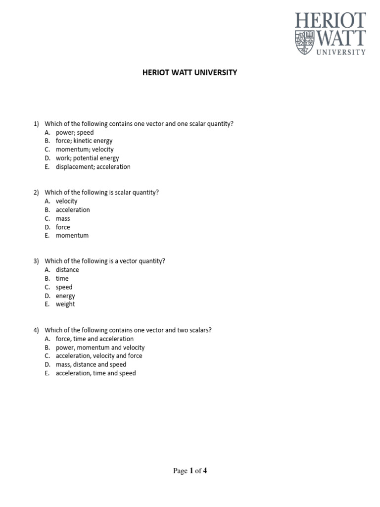 Tutorial 1 Vectors-1 | PDF | Velocity | Force