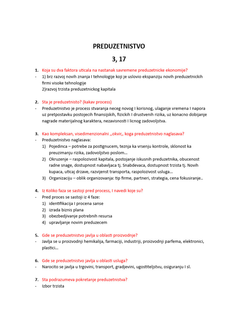 PREDUZETNISTVO | PDF