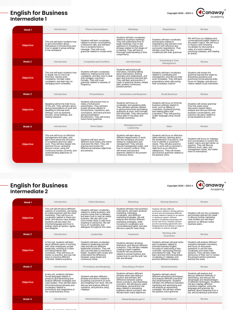Sillabus English For Business New | PDF | English Language | Popular Culture & Media Studies