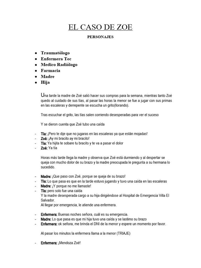El Caso de Zoe | PDF
