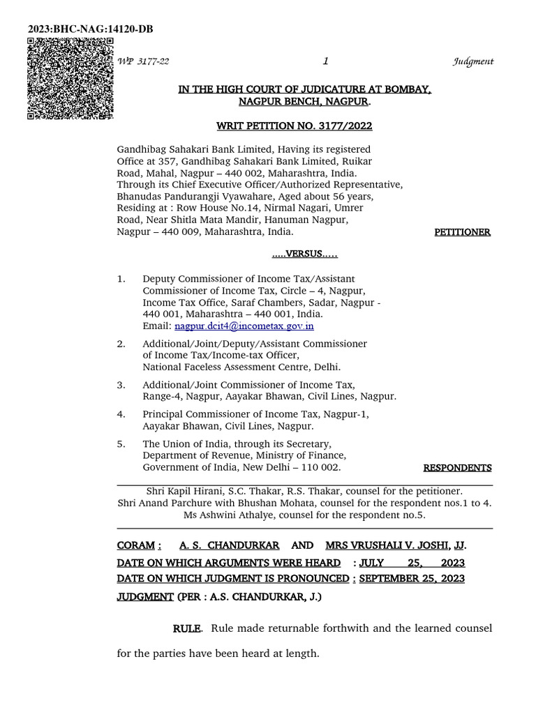2023 BHC NAG 14120 DB Judgment PDF