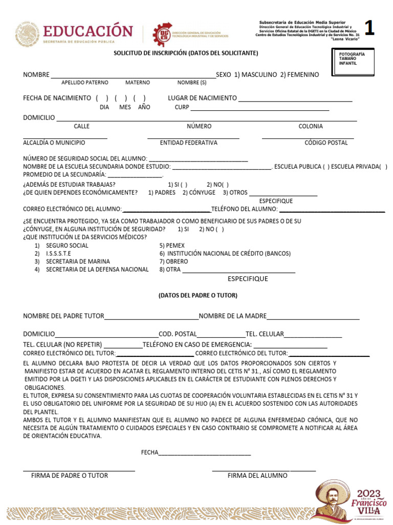 Formato Unico 01 | PDF