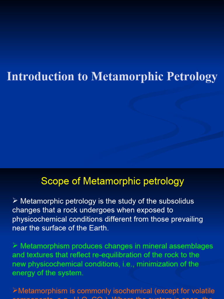 1 Introduction To Metamorphic Petrology | PDF | Minerals | Mineralogy