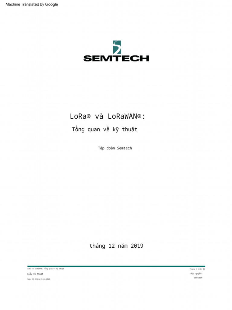 LoRa and LoRaWAN-A Tech Overview-Downloadable | PDF