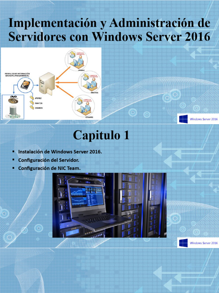 Guía de Instalación Windows Server 2016 | PDF | Informática