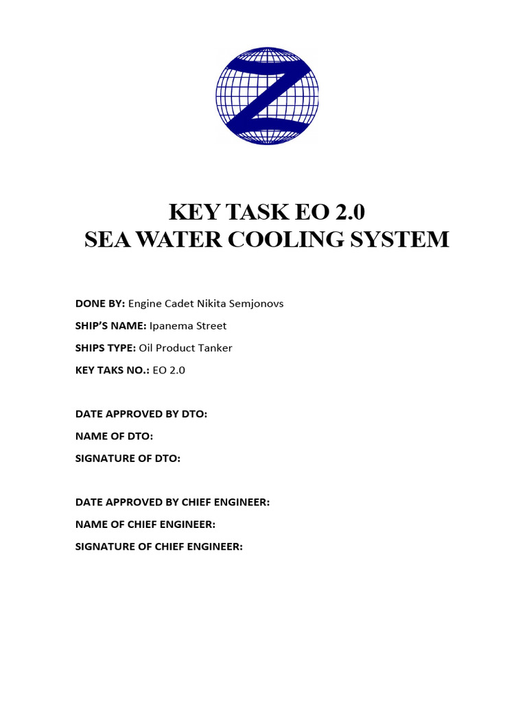 Key Task SEA WATER COOLING | PDF