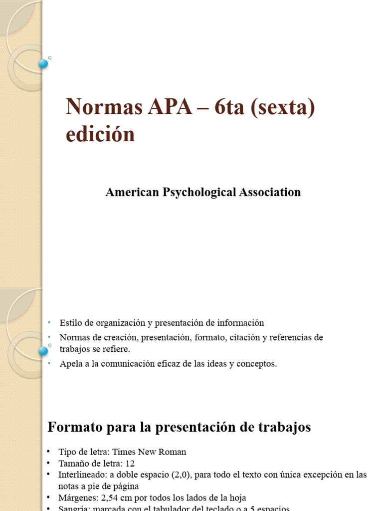Normas APA | PDF | Caso de carta | Comillas