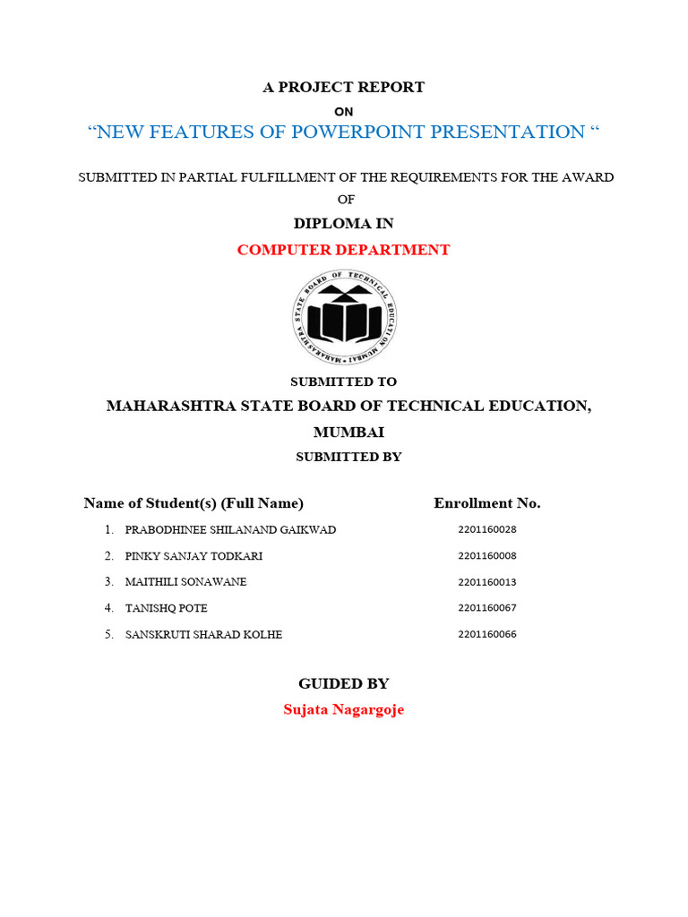 ICT PROJECT REPORT FINAL (Recovered) | Download Free PDF | Microsoft Power Point | Chart