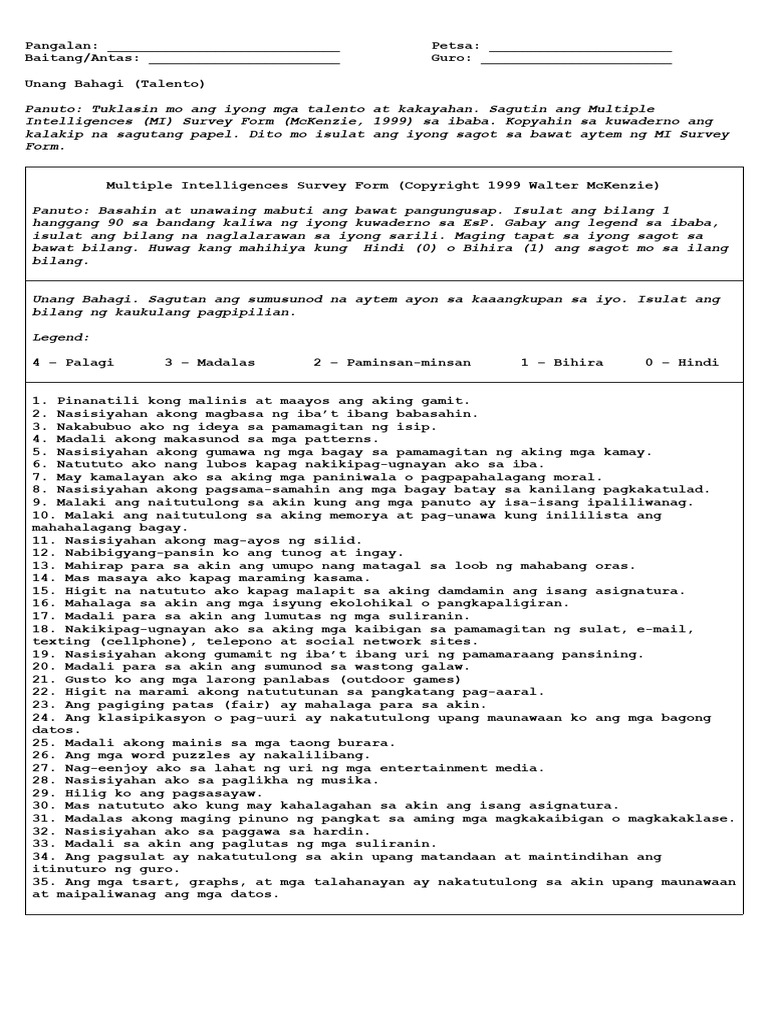 Modyul 13 Multiple Intelligence Sans | PDF Modyul 13 Multiple Intelligence Sans | PDF