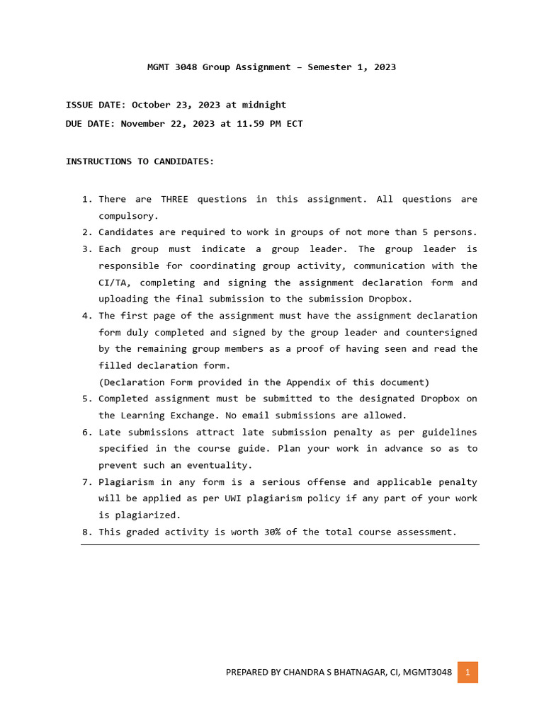 Group Assignment | PDF