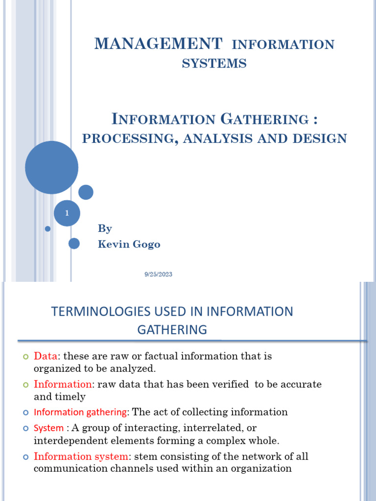 Information Gathering Methods For Is | PDF