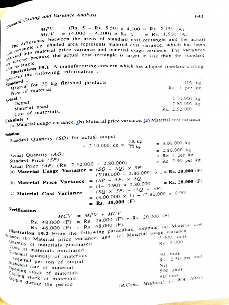 MCV MPV | PDF | Variance | Production And Manufacturing