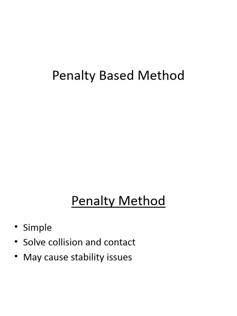 Penalty Based Method | PDF Penalty Based Method | PDF