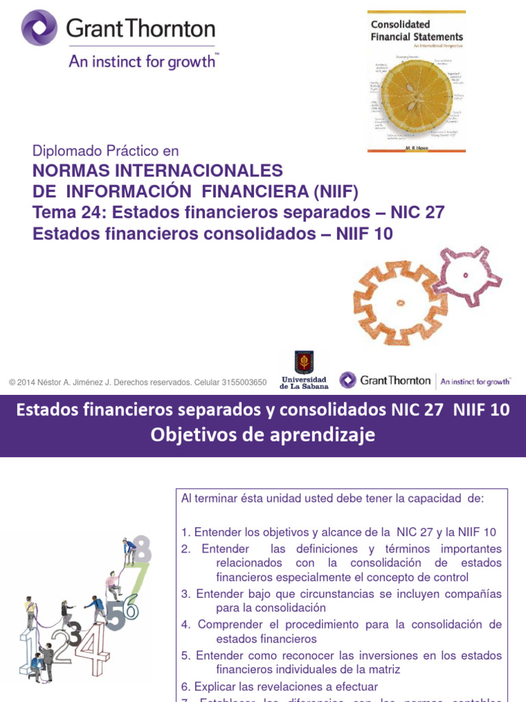 24 - Nic 27 y Niif 10 Estados Financieros Consolidados y Separados ...