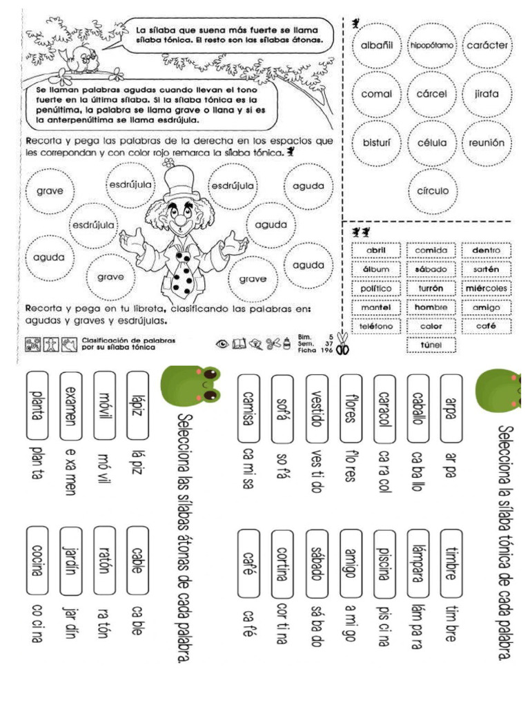 Palabras Con Tilde | PDF