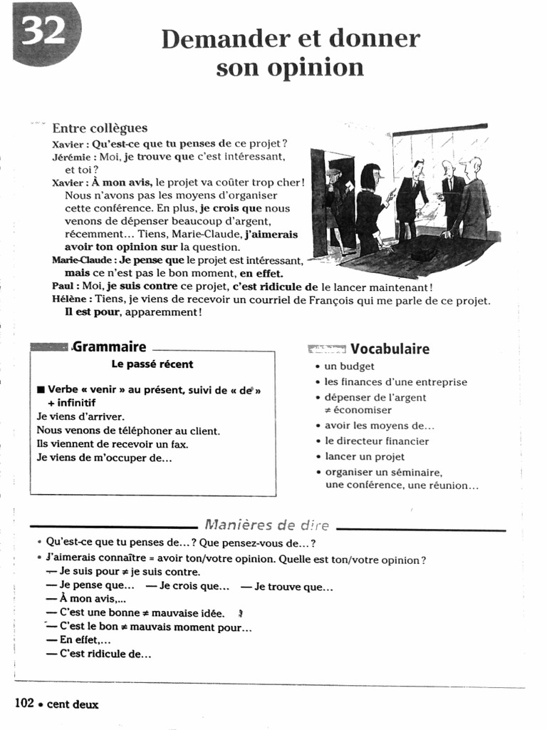 Demander Et Donner Son Opinion | PDF