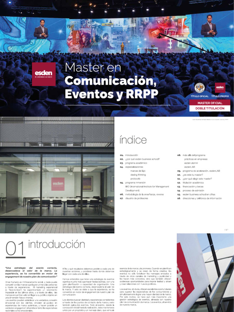 Comunicación Eventos y RRPP | PDF