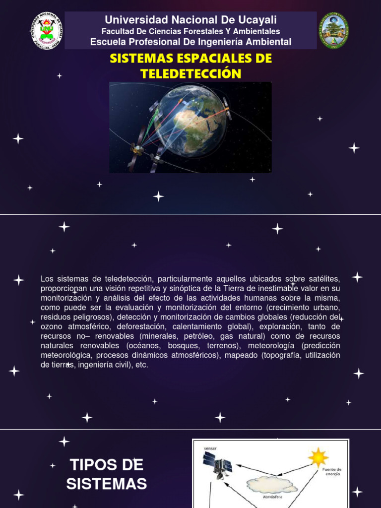 Teledetección: Tipos y Resoluciones | PDF | Sensores remotos ...