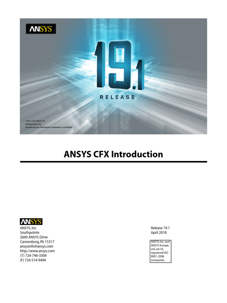ANSYS CFX Introduction | PDF | Computational Fluid Dynamics | Fluid Dynamics