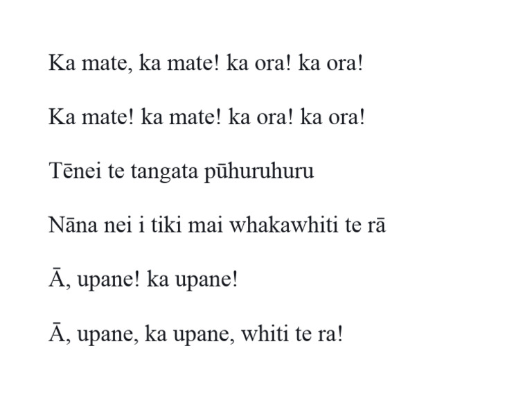 Haka Team Lyrics | PDF