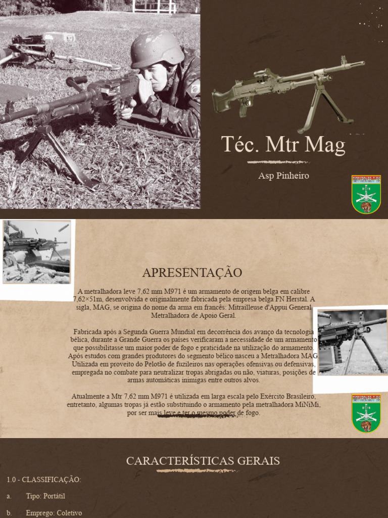Instrução de MTR MAG | PDF | Metralhadora | Voo