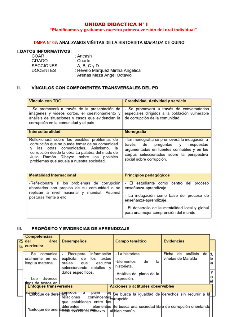 Dmpa 2 - Unidad 1 - 4to 2023 | PDF