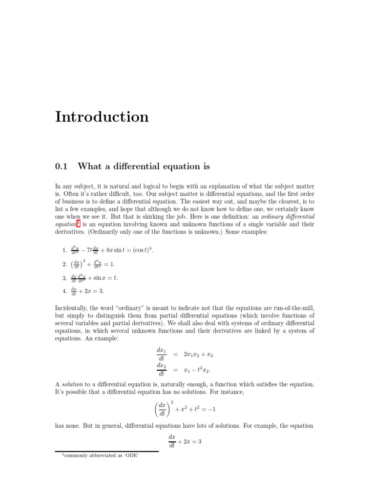 MA209 | PDF | Matrix (Mathematics) | Differential Equations