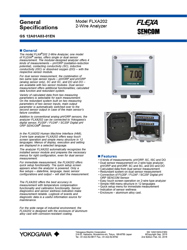 Flxa202 GS 02 | PDF | Sensor | Menu (Computing)