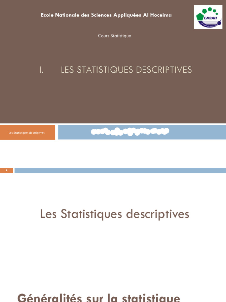 Statistiques Descriptives Univariées | PDF | Statistiques | Statistique descriptive