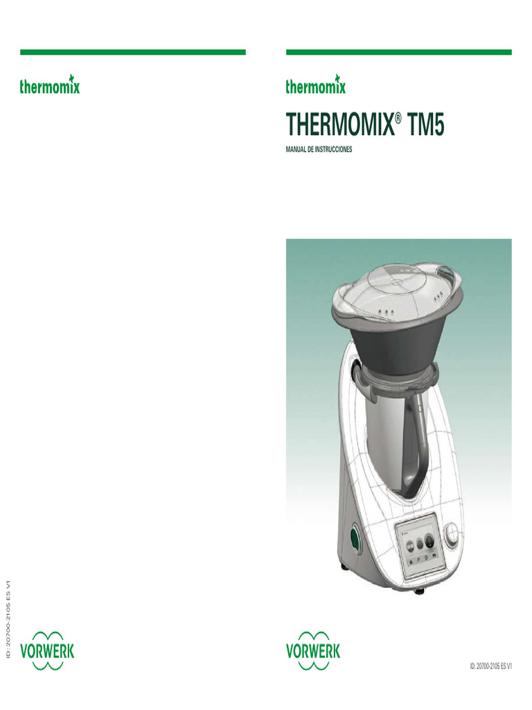 Manual Thermomix TM5 | PDF | Hogar, jardinería y bricolaje