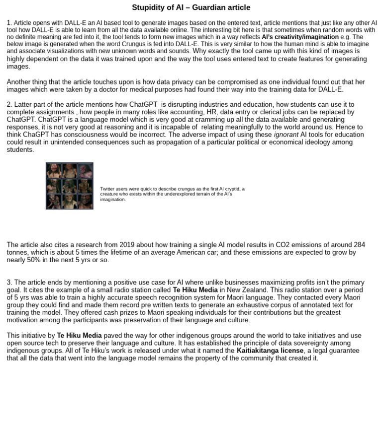 Guardian Article | PDF | Artificial Intelligence | Intelligence (AI ...