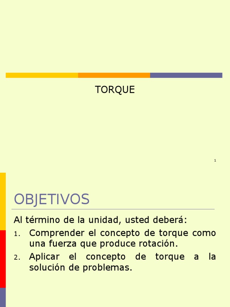 Torque | PDF | Esfuerzo de torsión | Rotación