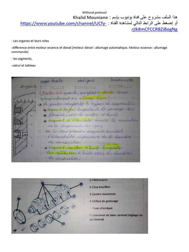 Résumé moteur thermique TSDEE | PDF