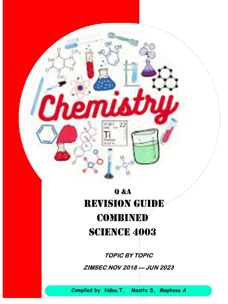 4003 Chemistry Section Topic by Topic | PDF | Chemical Reactions | Iron