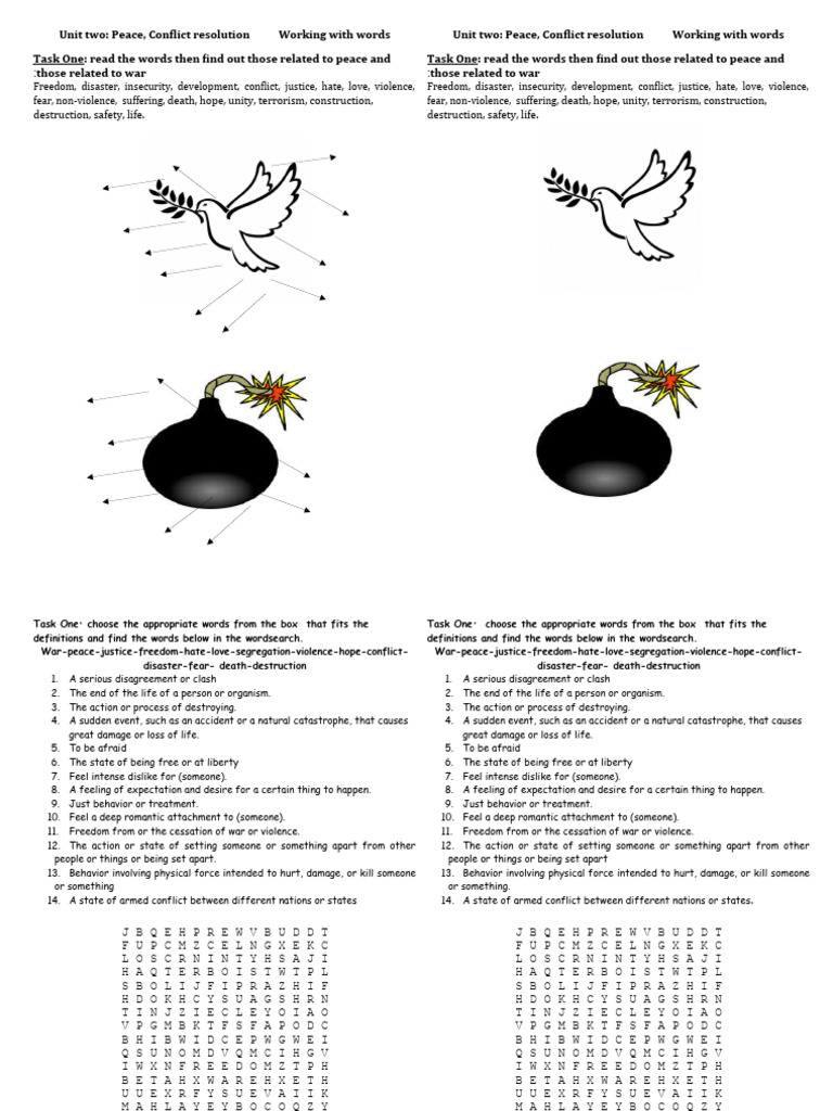 Working With Words Make Peace2019 | PDF