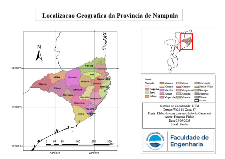 Localización Geográfica de Nampula | PDF