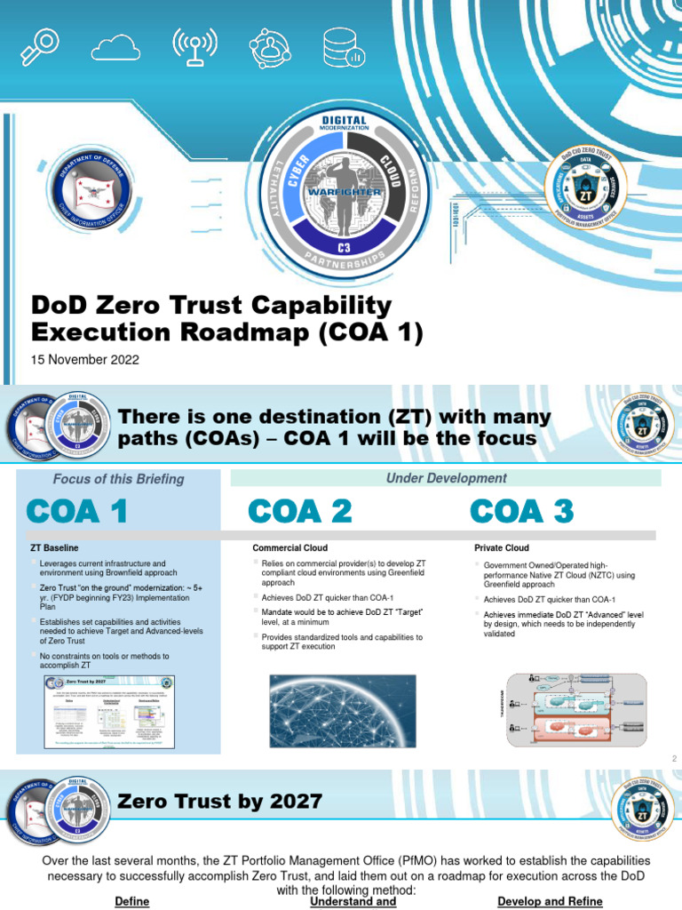 DoD Zero Trust Capability Roadmap 2022 | PDF | Systems Science ...