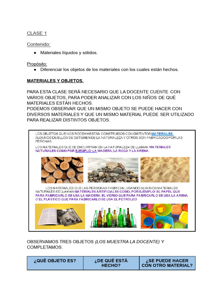 Materiales Liquidos y Sólidos | Descargar gratis PDF | Líquidos | Agua