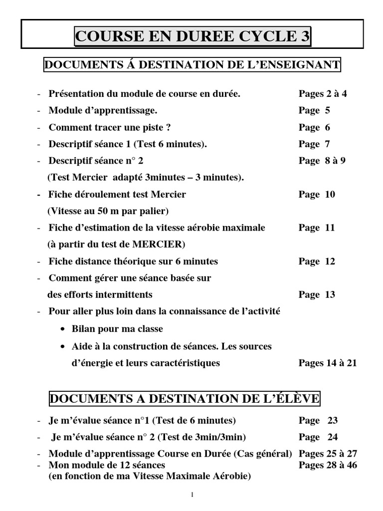 Courseduree | PDF
