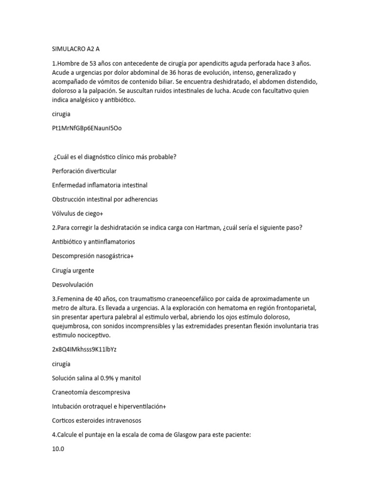 Simulacro A2 A | PDF