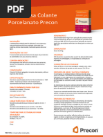 Ficha Tecnica - ACIII - Precon | PDF | Argamassa (alvenaria) | Materiais