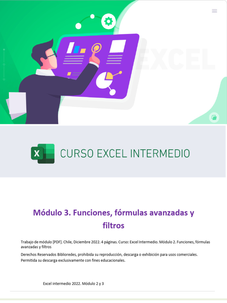 3.1 Trabajo Del M Dulo 3 v4 - 2023 | PDF | Microsoft Excel | Informática