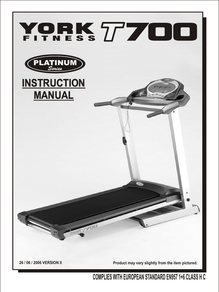 YRK5576 - T700 - Treadmill Manual | PDF