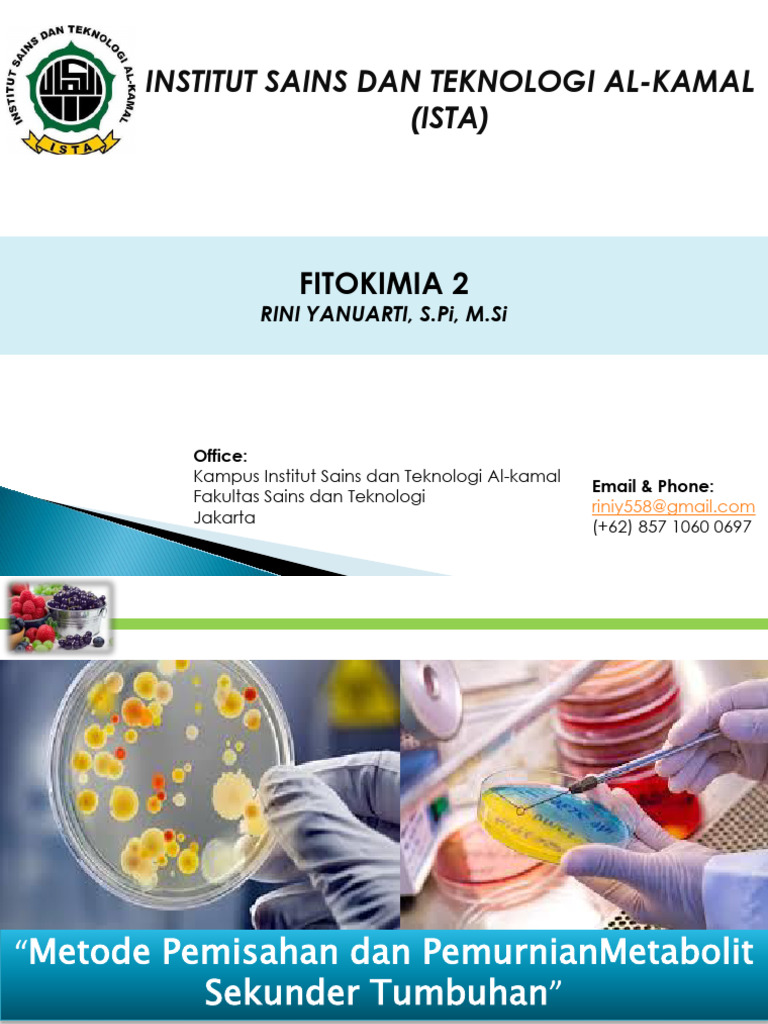 Pemisahan & Pemurnian Metabolit Tumbuhan | PDF