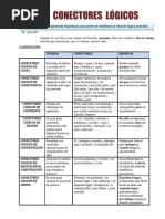 Tipos de Conectores Lógicos para Primer Grado de Secundaria | PDF | Secuencia
