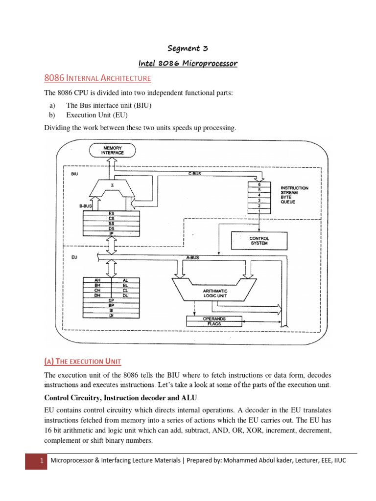 2-Intel 8086 Microprocessor | PDF